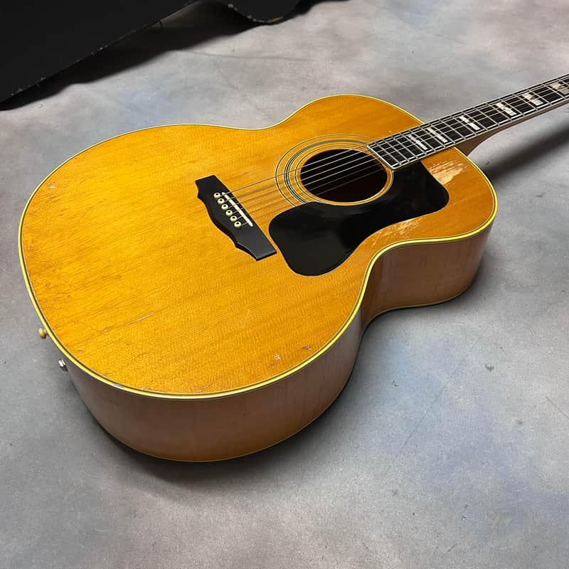 1975 Guild F50 Bld Blonde Jumbo Acoustic w/OHSC | Reverb