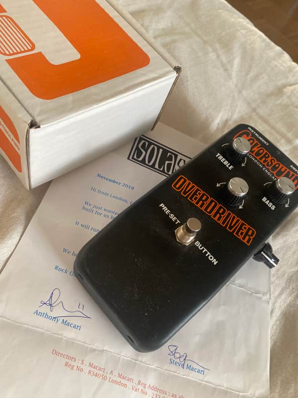 Colorsound Overdriver 2020 - Black | Reverb
