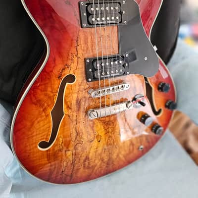 Firefly FF338 335 Style Semi-Hollow in Spalted Maple - | Reverb