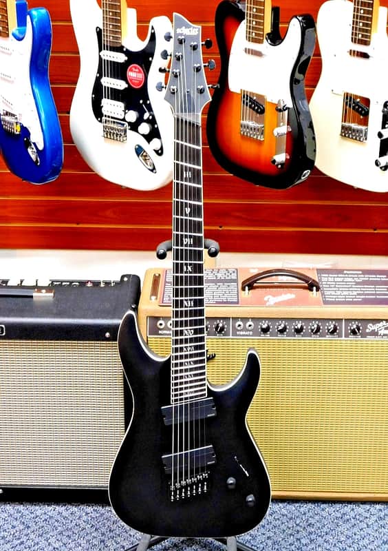 2026 Schecter C-7 Multiscale SLS Elite Evil Twin 7-string | Reverb