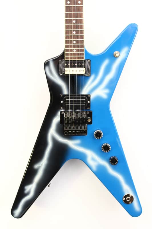 Dean Dimebag Dean from Hell CFH Lightning Bolt Graphic | Reverb