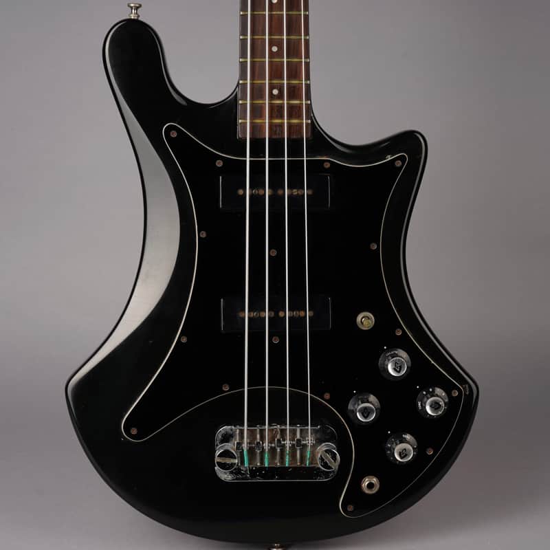 Guild USA B-302 Bass - 1976 - Black | Reverb