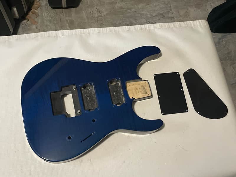 2000's Japan Jackson DX10D Blue Flame Guitar Body | Reverb Canada