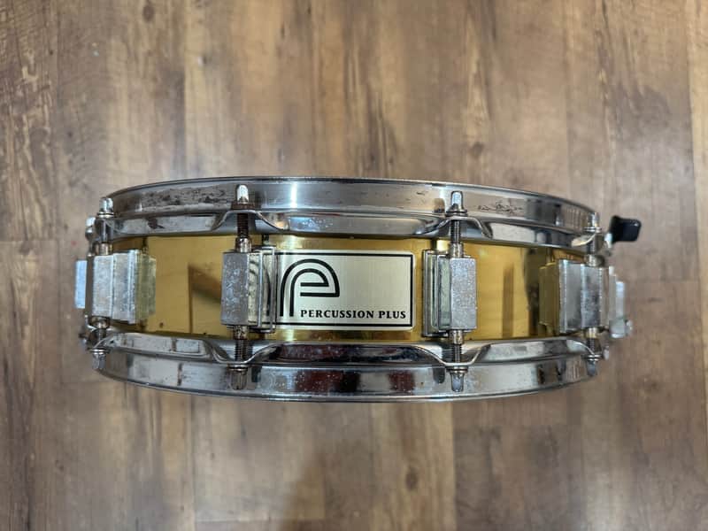 Percussion Plus 3x14” brass snare drum 12 lug | Reverb