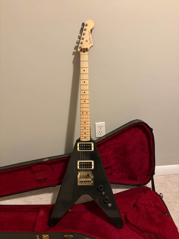 1981 Gibson Flying V/Fender Neck - Dark Green | Reverb Australia
