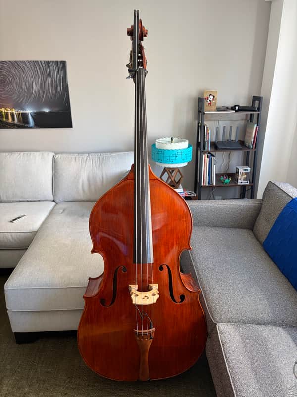 Chinese Carved Upright Bass with C Extension | Reverb