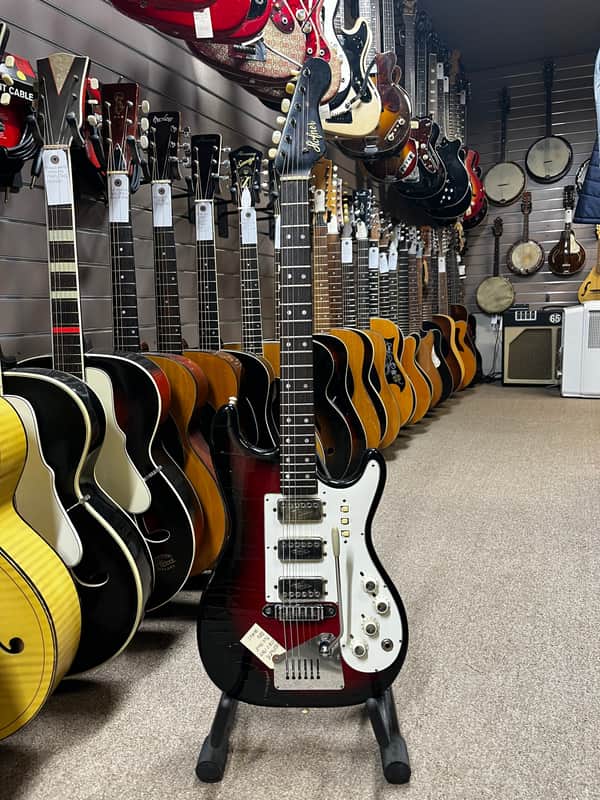 Hofner 173 II 1963 Two Tone Red Burst Electric Guitar | Reverb Canada
