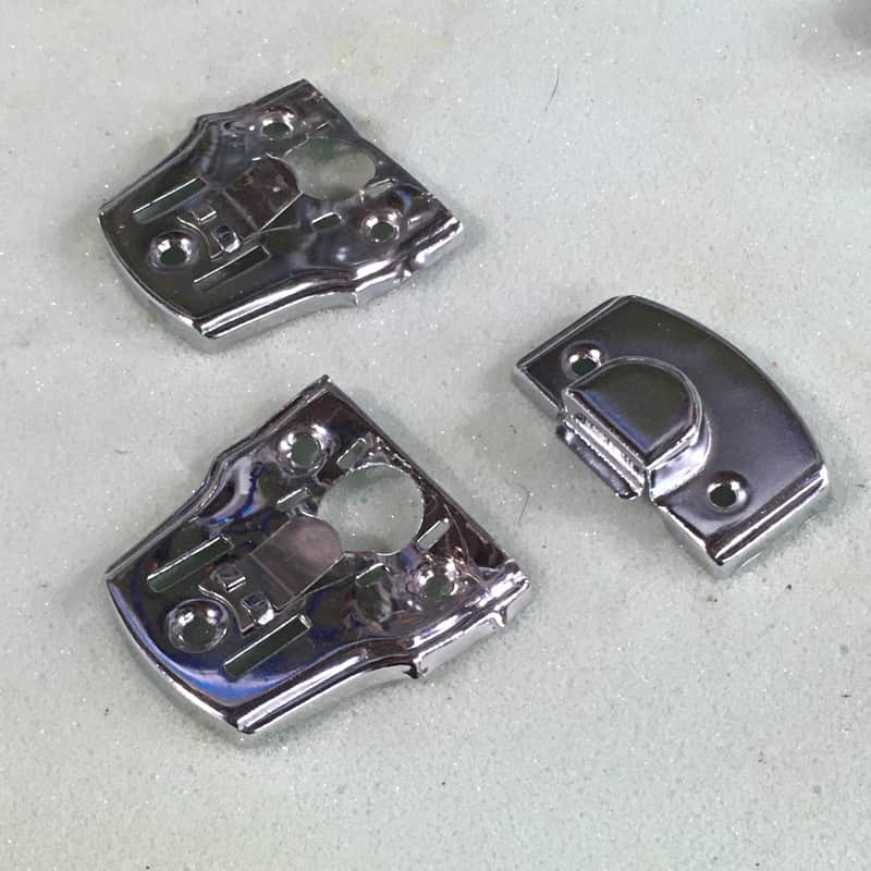 Vintage Style Metal Chrome Incomplete Guitar Case Latches As | Reverb