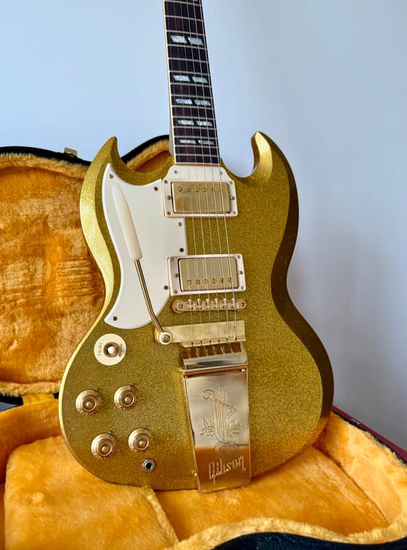 Gibson SG 64 Reissue M2M 2025 - Gold Sparkle - Light Aged | Reverb