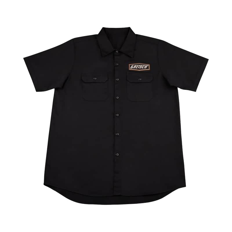 NEW Gretsch Biker Work Shirt - Black - M | Reverb