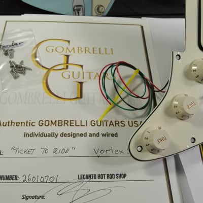 "TICKET TO RIDE" Fender FSR Loaded Stratocaster Pickguard Hot | Reverb