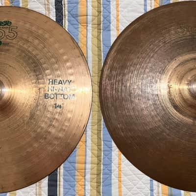 Paiste 505 Series Hi hat cymbals 80’s era (Green label) | Reverb
