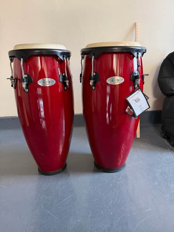 Synergy Toca Percussion Synergy Wood Conga Set - Rio Red 00s | Reverb