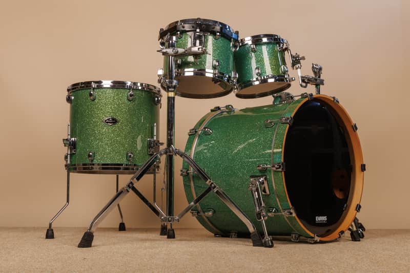 2000s Tama Starclassic Performer B/B Shattered Turquoise Drum | Reverb