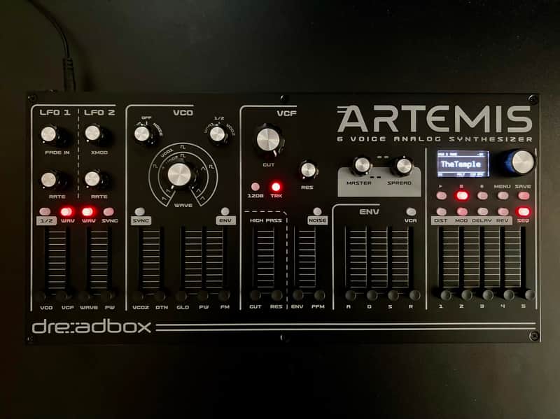Dreadbox Artemis 6 Voice Analog Synthesizer 2025 Black | Reverb