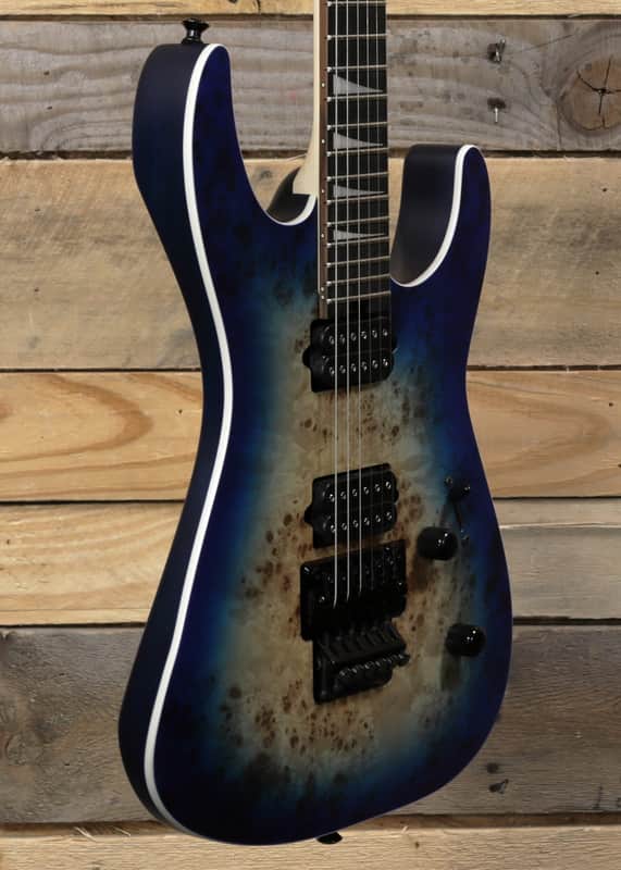 Jackson MJ Series Dinky DKRP Electric Guitar Transparent Blue | Reverb