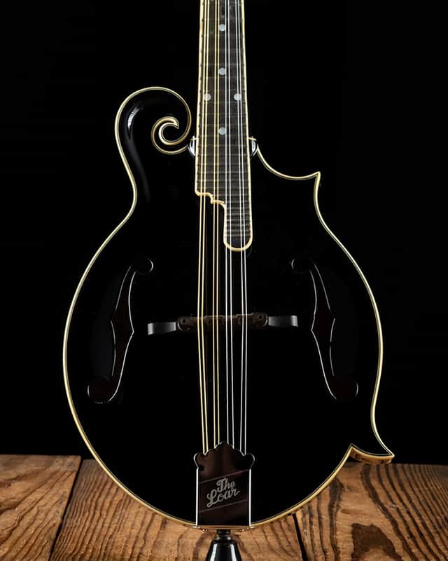 The Loar LM-600 F-Style Mandolin - Black | Reverb