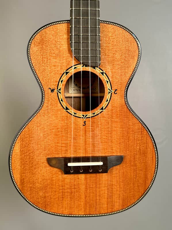 Rick Turner Compass Rose Redwood & Walnut 12-Fret Tenor | Reverb