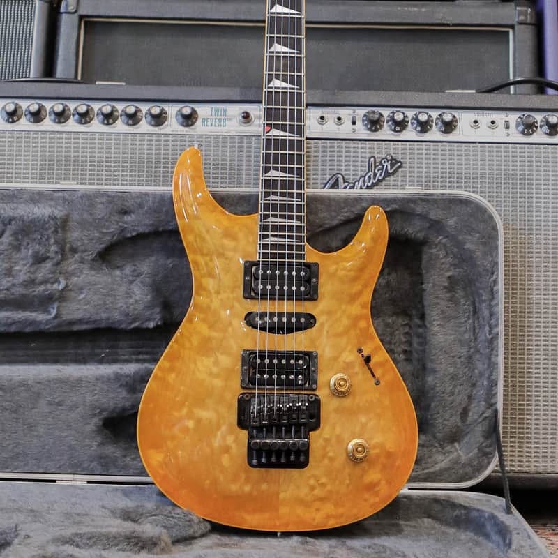 Fender Heartfield Guitars Elan IIl 1991 - Amber | Reverb