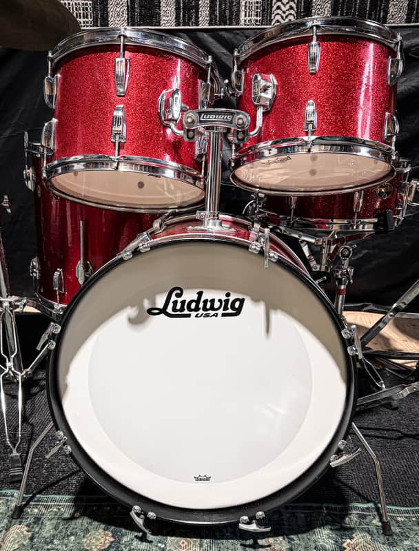 Ludwig Vintage Classic 20”, 12”, 13”, 16” 1960’s - Red | Reverb