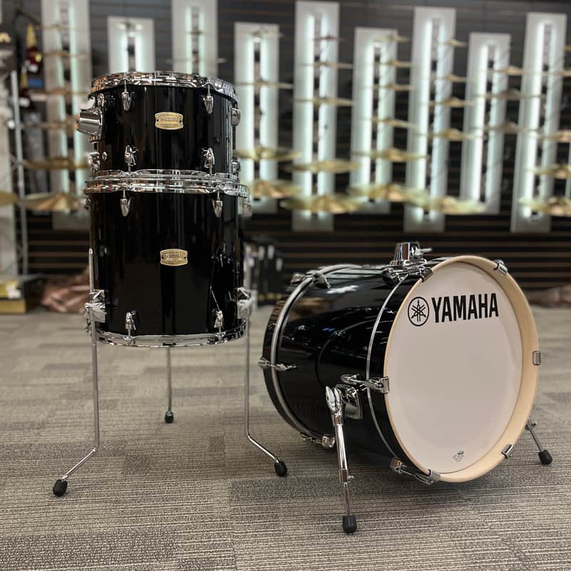 YAMAHA SBP8F3RB STAGE CUSTOM 3PC 18B-12-14 RAVEN BLACK - | Reverb