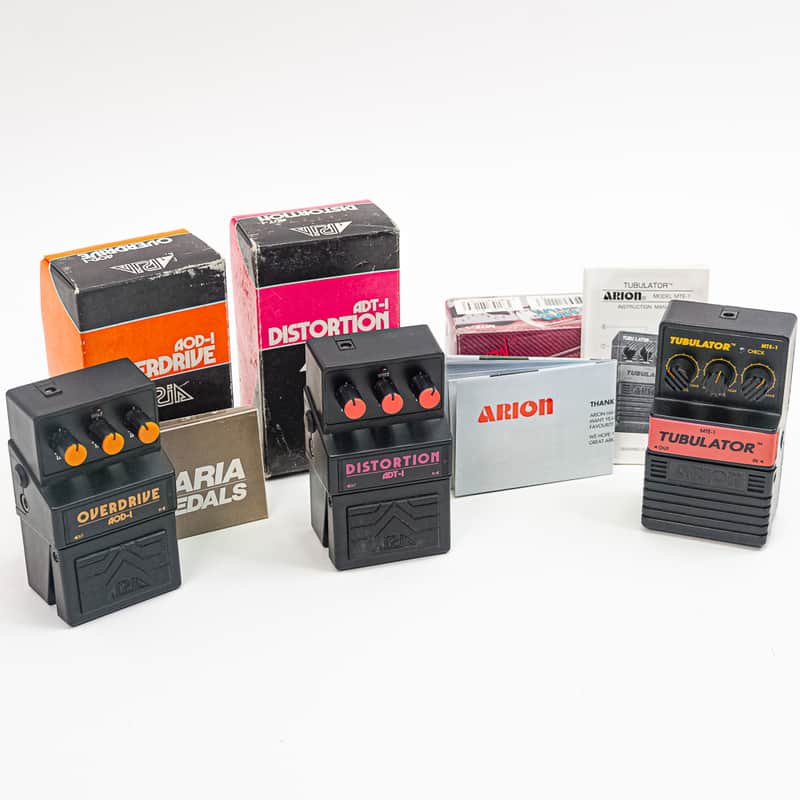 Set of 3 Vintage Japanese Overdrive Pedals — Aria AOD-1, Aria | Reverb