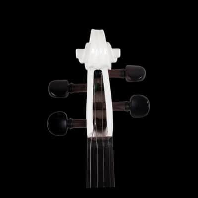 Share White 4/4 Electric Acoustic Violin Case Bow hand made | Reverb