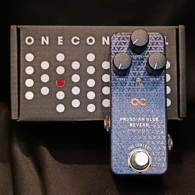 One Control Prussian Blue Reverb with orig box- near Mint | Reverb