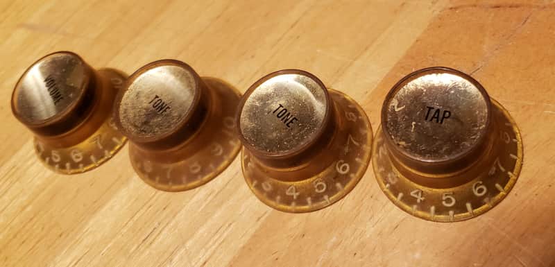 Gibson SG Exclusive knob set 1979 - Gold | Reverb