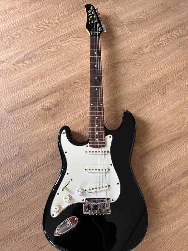 Hamer Daytona Left Handed LH 1990s - Black | Reverb