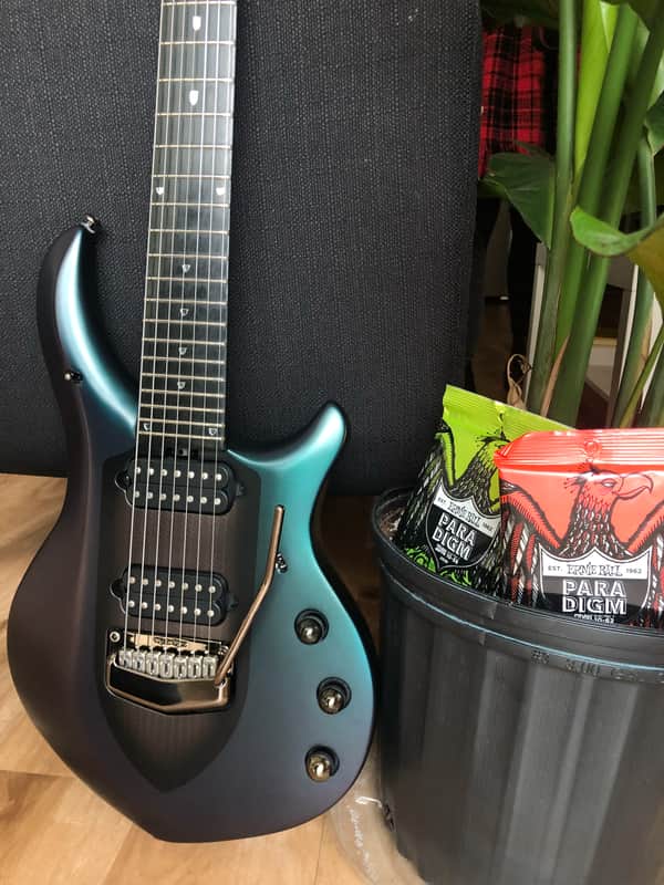 Mint Ernie Ball Music Man Majesty 7 | 2018 - Arctic Dream | Reverb