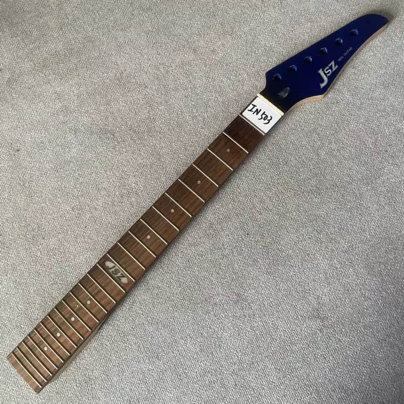 Blue Headstock Guitar Short Scale Maple Wood Neck, | Reverb Australia
