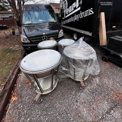 Rogers Extended collar timpani 1970 - Silver | Reverb