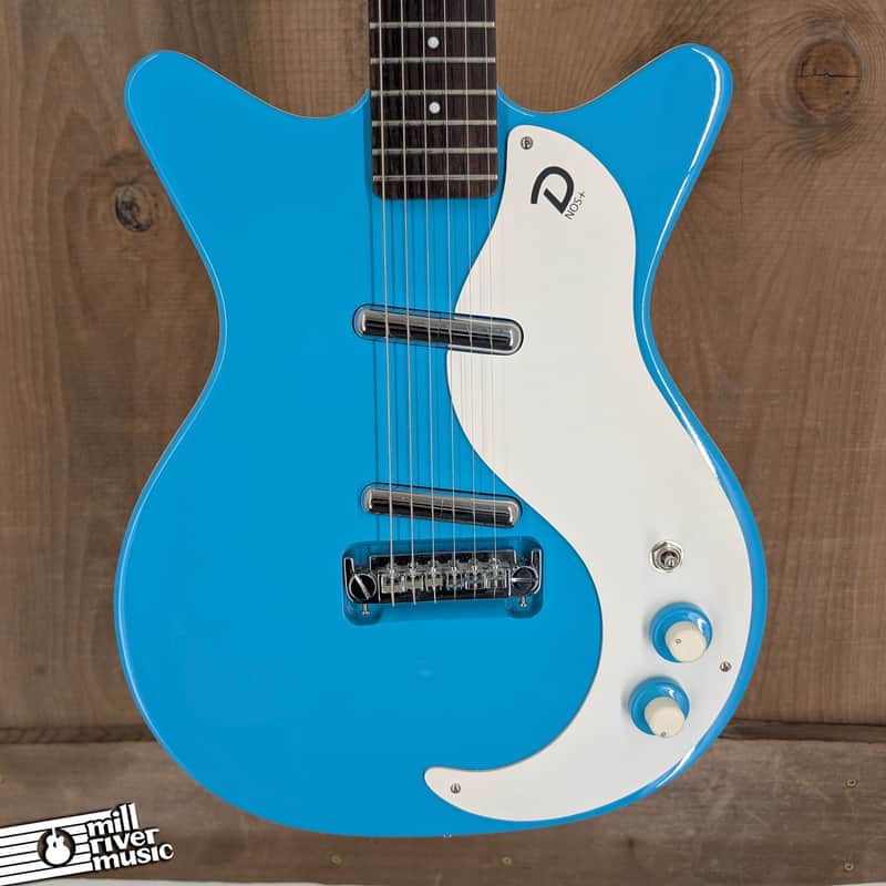 Danelectro '59M NOS+ Baby Blue Electric Guitar with Gig Bag - | Reverb