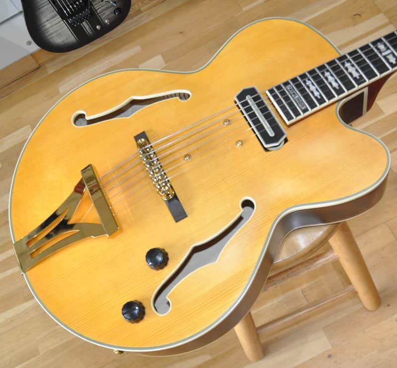 IBANEZ PM3C-NAL Natural Amber Low Gloss Pat Metheny Signature | Reverb