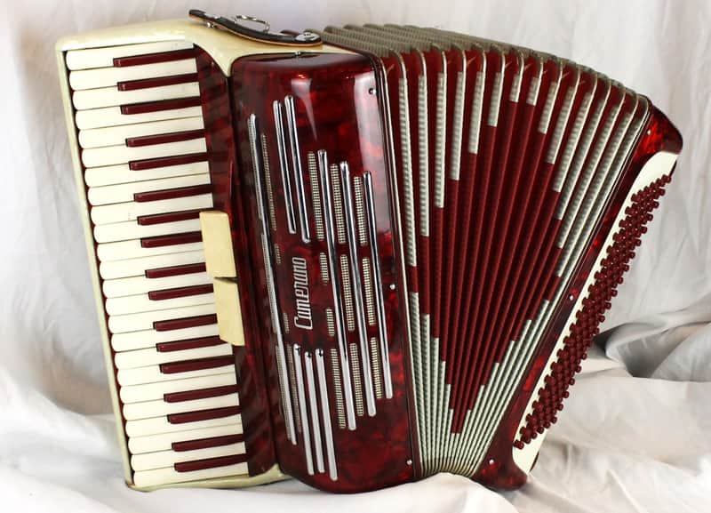 7955 - Candy Stripe Camerano Piano Accordion LM 41 120 | Reverb