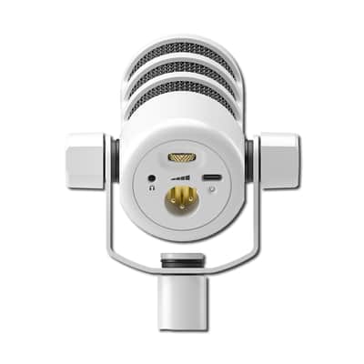 Rode PodMic USB Dynamic Broadcast Microphone (White) with Low | Reverb