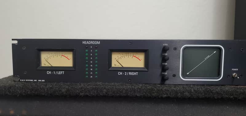 B&B Systems AM-2B Headroom Audio Meter | VU Meters | Phase | Reverb