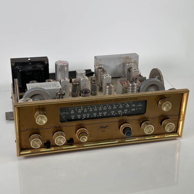 Vintage Pilot 590 Tube Preamplifier / Receiver / Tuner | Reverb