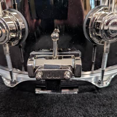 DW Collectors Black Chrome over Brass Snare | Reverb