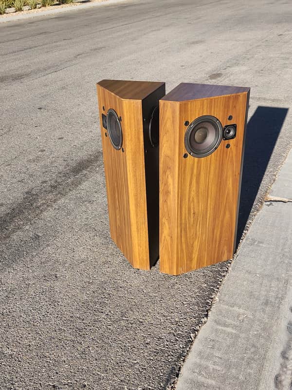 Bose Excellent Pair Vintage Bose 401 Speakers in Teak | Reverb