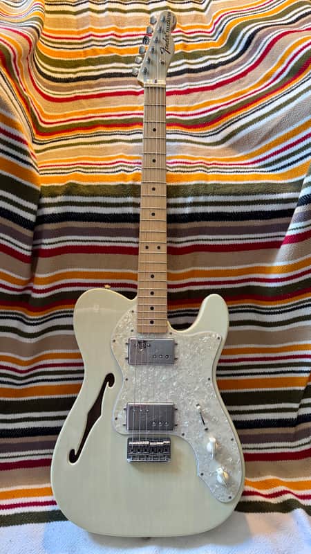 Fender Special Run (FSR) '72 Telecaster Thinline 2009 - White | Reverb