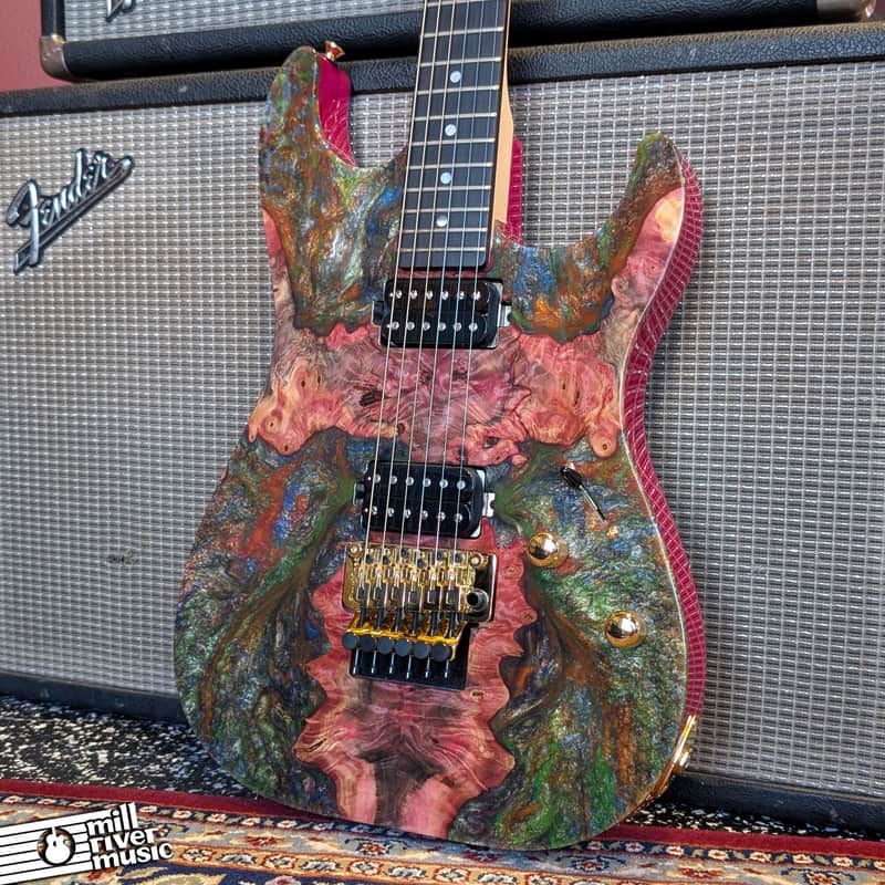 Schecter Sunset Custom II Stabilized Top Trans Pink Used | Reverb