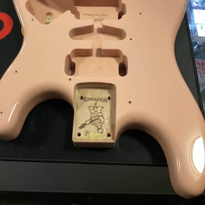 Warmoth Stratocaster Body Shell Pink 2021 | Reverb