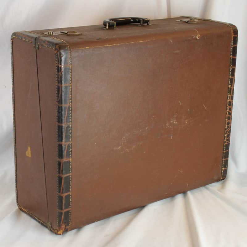 Chocolate Brown Excelsior Hard Case for Accordion 21.75" x | Reverb