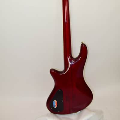Schecter Diamond Series Elite-4 4-String Bass Guitar, Crimson | Reverb