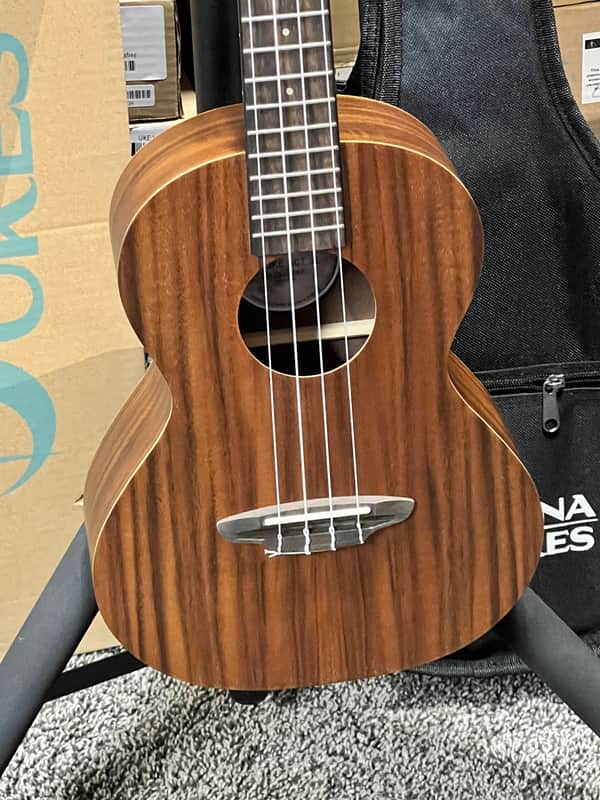 Luna Ukulele Uke Flamed Acacia Tenor with gigbag | Reverb