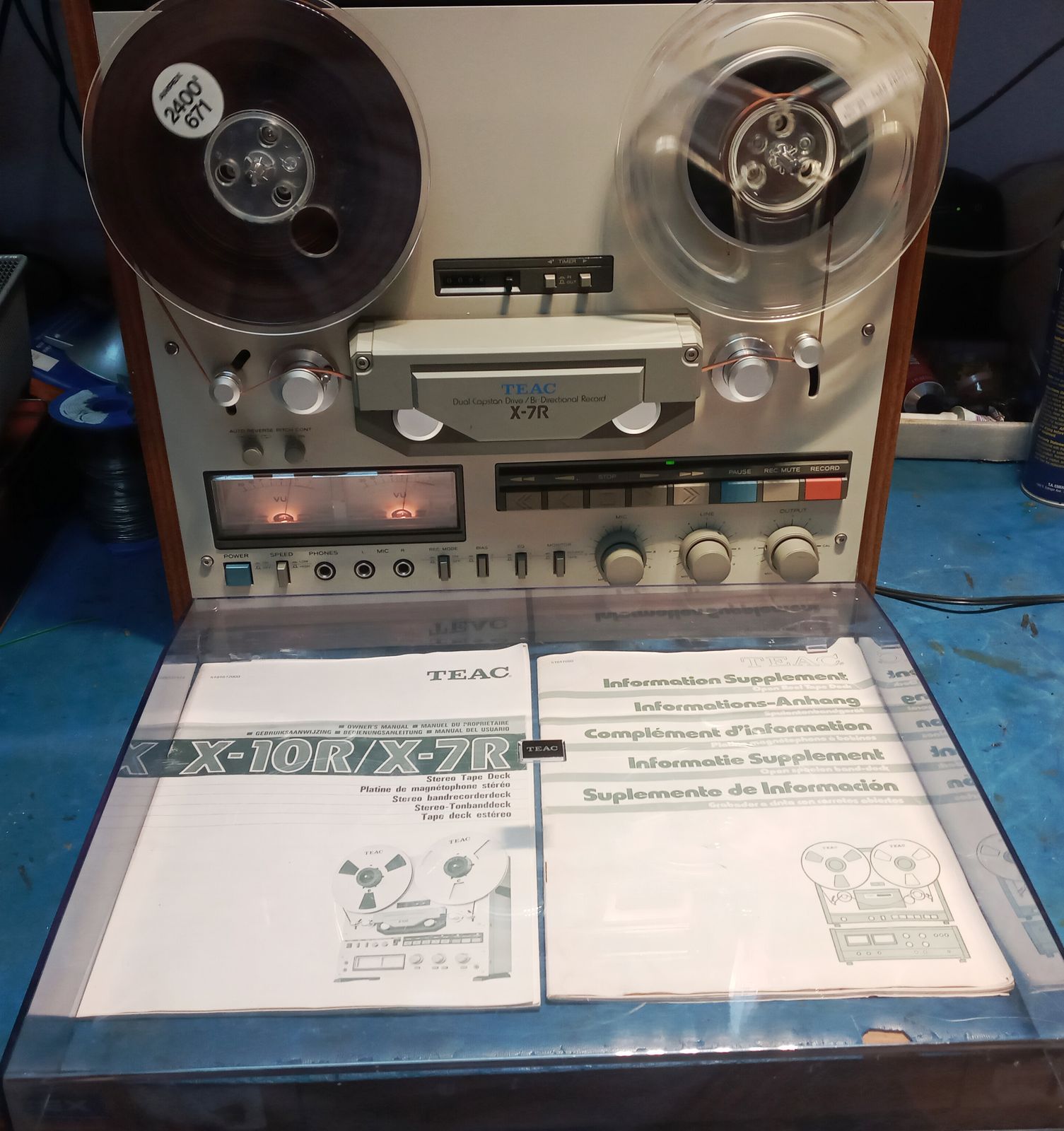 TEAC X-7R 1/4" 2-Track Reel to Reel Tape Recorder | Reverb