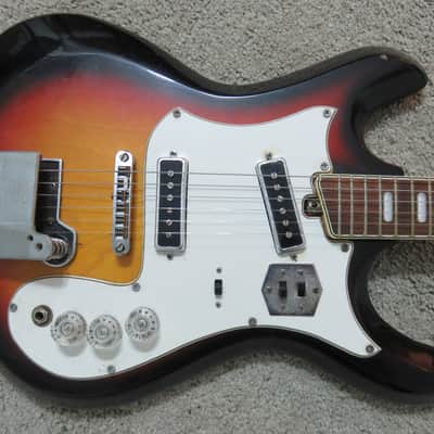 Vintage 1960s Silvertone Teisco Guitar 2 Pick Up Good | Reverb Finland