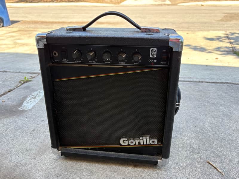 Gorilla GG-25 1985 - Black Small Practice Amp GG25 | Reverb